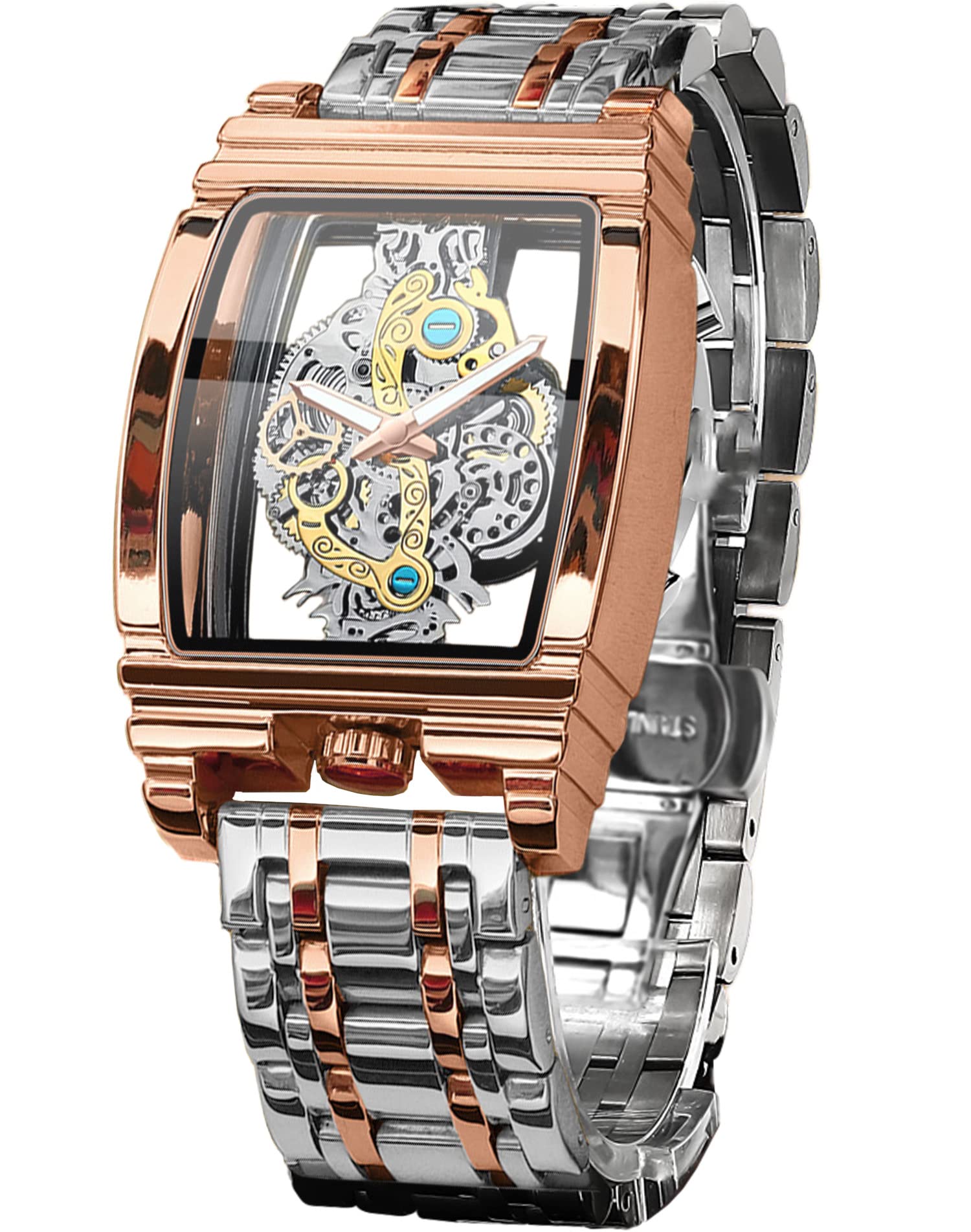 Mua Men's Luxury Hollow Skeleton Watch Retro Gorgeous Gear Carving ...