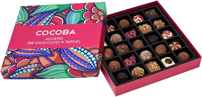 Cocoba Assorted Fine Chocolates & Truffle Gift Box 350g: Amazon.co.uk ...