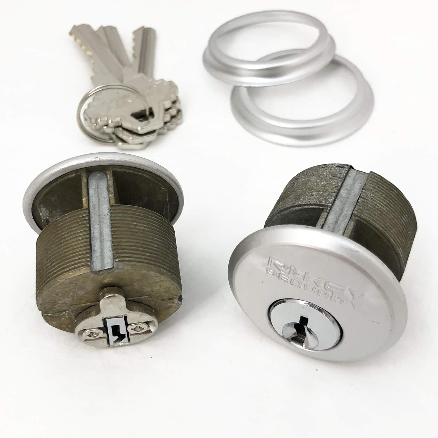 RI-KEY SECURITY - 2 Mortise Lock Cylinders 1" for Commercial Store ...