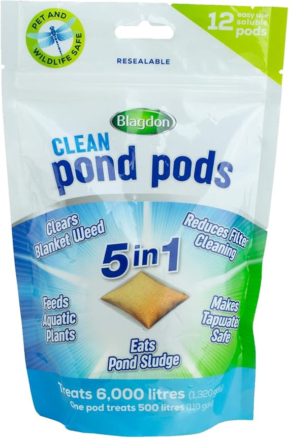 Blagdon Clean Pond Pods, clears blanket weed, reduces filter cleaning ...