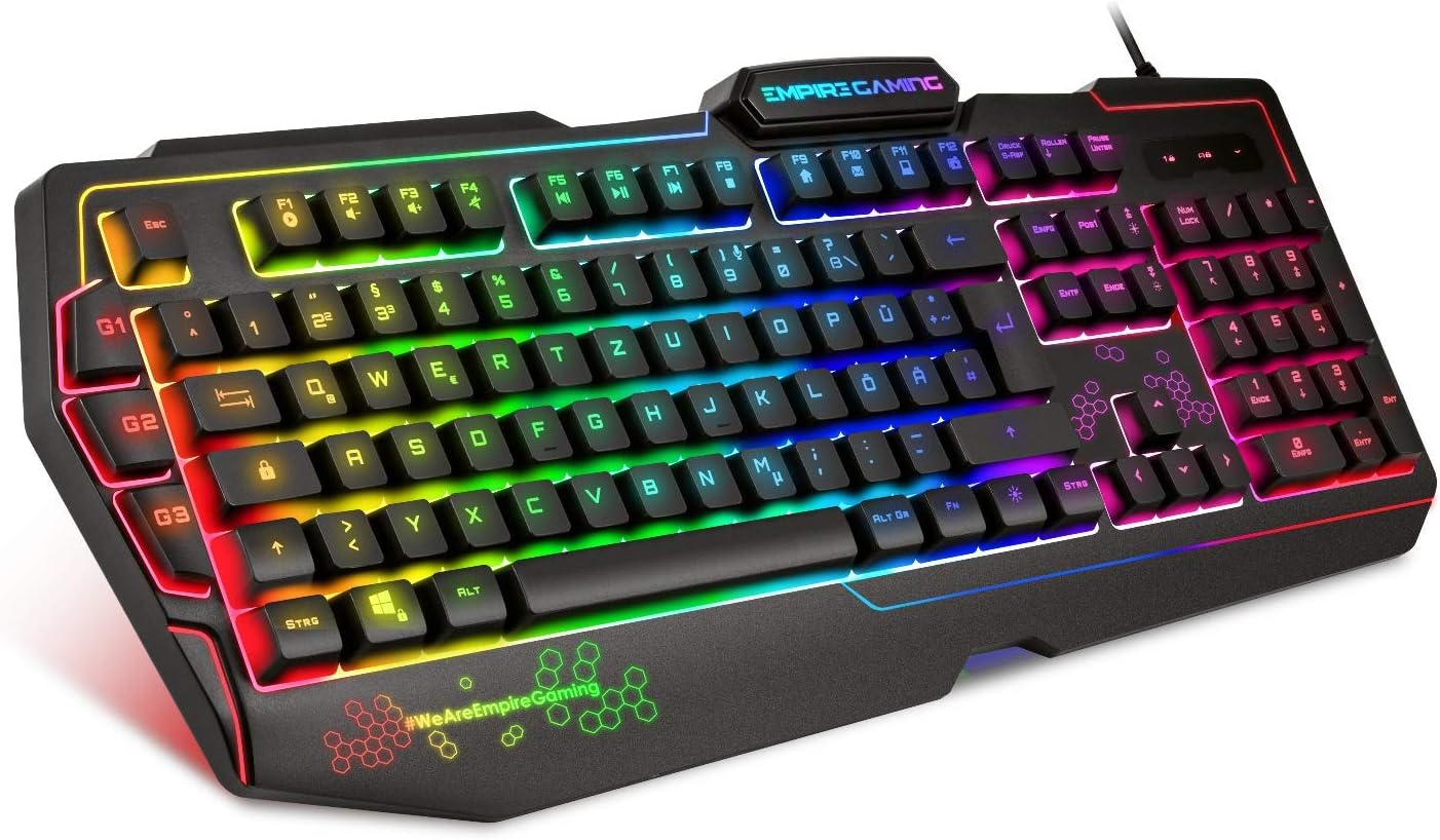 EMPIRE GAMING - Gaming Tastatur K900 QWERTZ - 105 halbmechanische ...