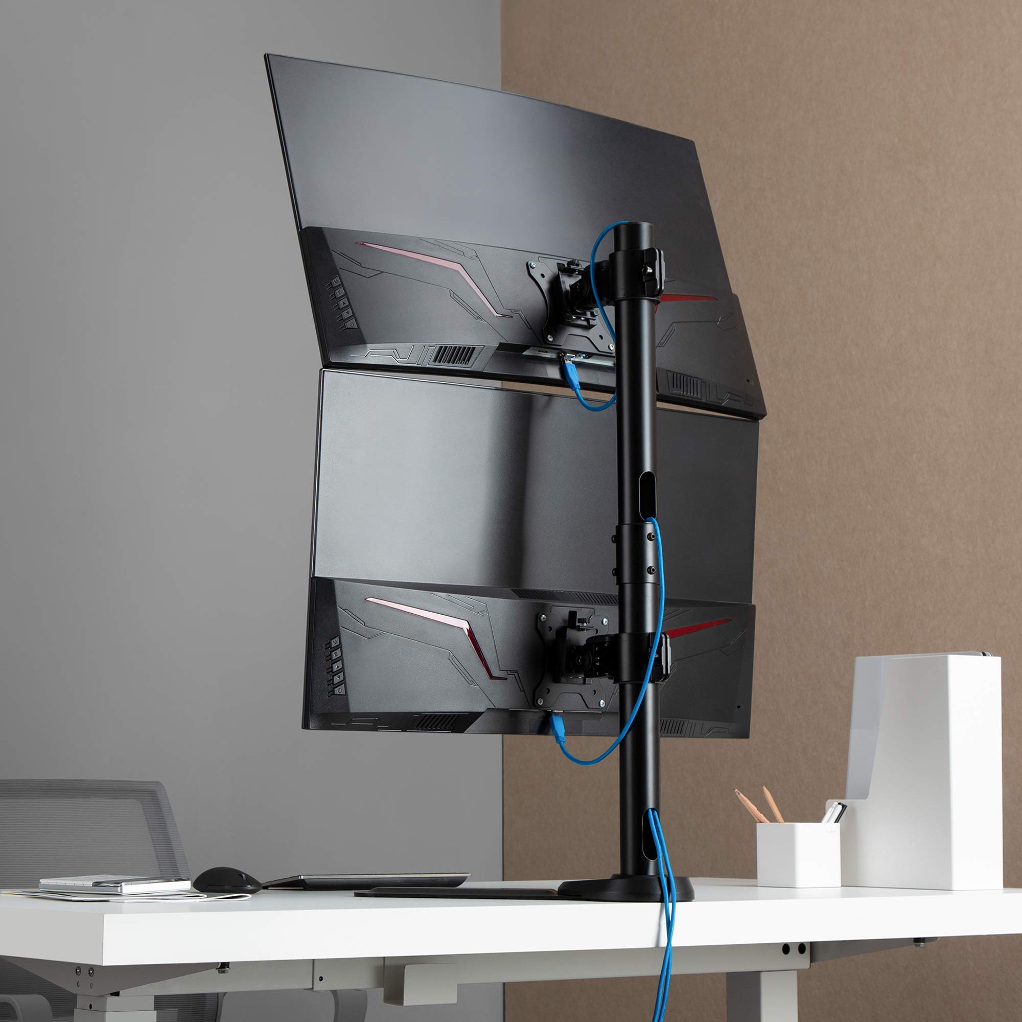 Mua AVLT 38" Vertical Ultrawide Monitor Mount Stand Two Stacked 26.5 ...