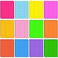 Amazon.com : Geyee 1800 Pcs Fluorescent Address Labels Colored Address ...