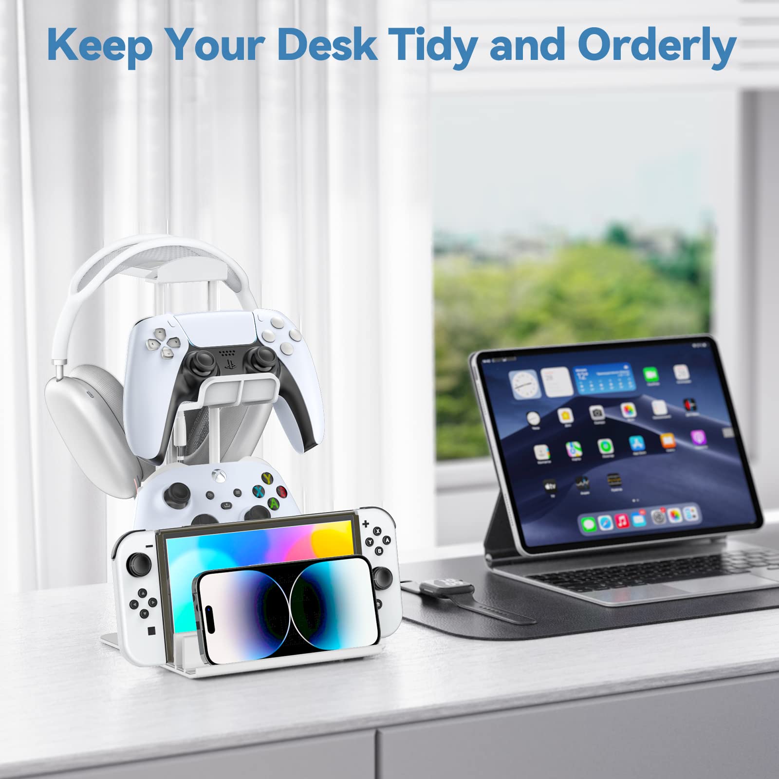 Mua KDD Headphone Stand, Controller Holder & Headset Holder for Desk ...