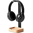 Amazon.com: Wooden Headphone Stand for Desk, Stylish Headset Stand ...