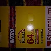 Strontium Nitro 64GB 85MB/s UHS-1 Class 10 MicroSDXC Memory Card ...