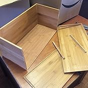 Amazon.com: Pure Bamboo Modern Bread Box with Tight-Seal Magnetic Door ...