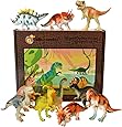 Lello & Monkey Dinosaur toys large plastic dinosaurs 6" figures with ...