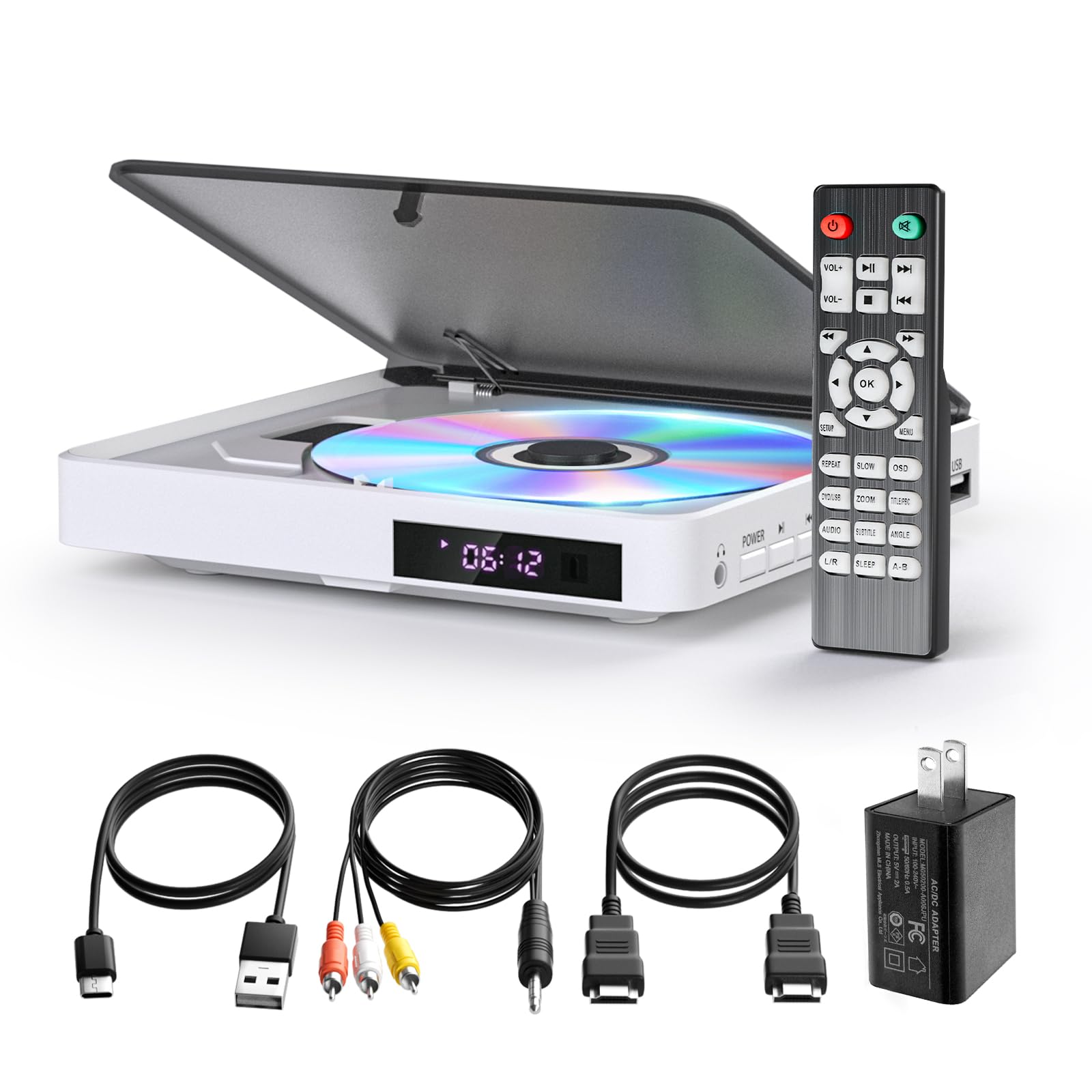 DVD Players for TV, 1080P Mini DVD Player HDMI for Home with HDMI and ...