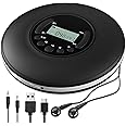 Amazon.com: CD Player Portable, Discman with Stereo Earbuds and ...