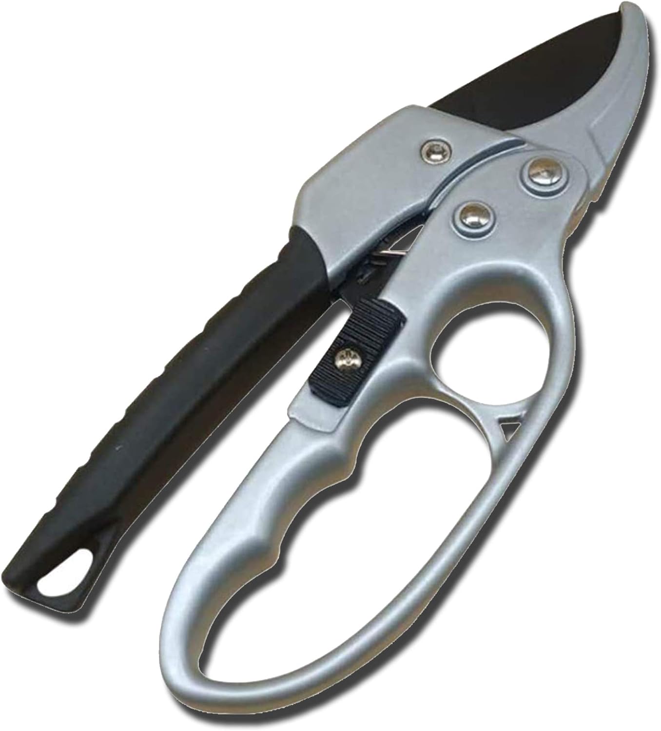 OVERPASSING Professional Ratchet Anvil Pruning Shears, Ratcheting ...