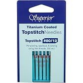 Amazon.com: Superior Threads - Titanium-Coated Topstitch Needles #90/14 ...