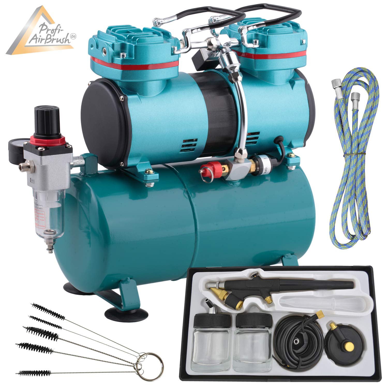 Profi - AirBrush Set Duo-Power II - Das Airbrush-Kit mit Doppel ...