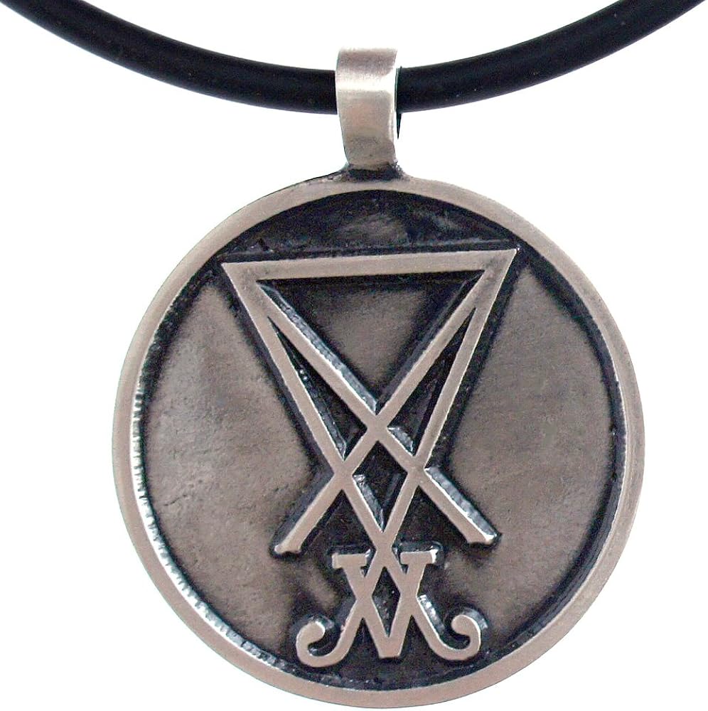 The Sigil of Lucifer Church of Luciferian Seal of Satan pewter pendant ...