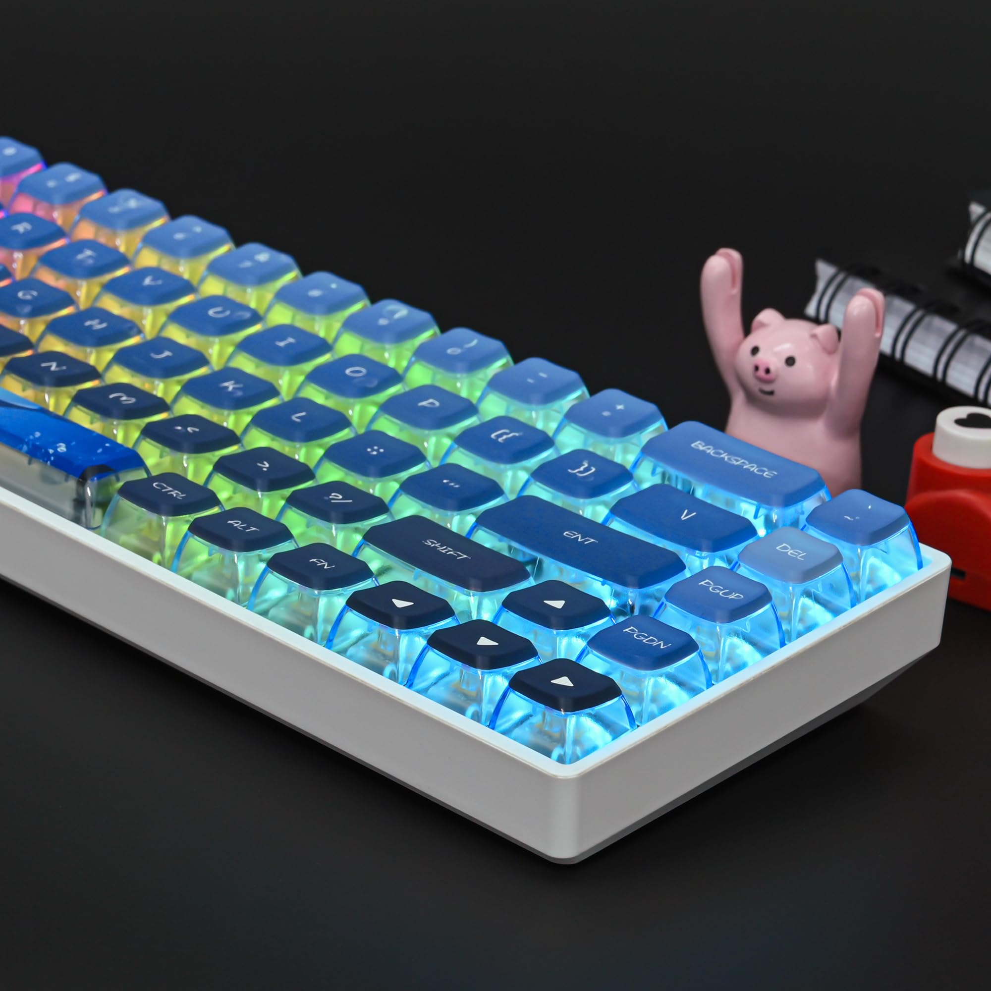 Mua Owpkeenthy ASA Pudding Keycaps Translucent ASA Profile Dye-Sub 60 ...