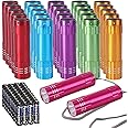 KunHe 30 Pack Party Favors Mini Small Led Flashlight Bulk Lanyard for ...