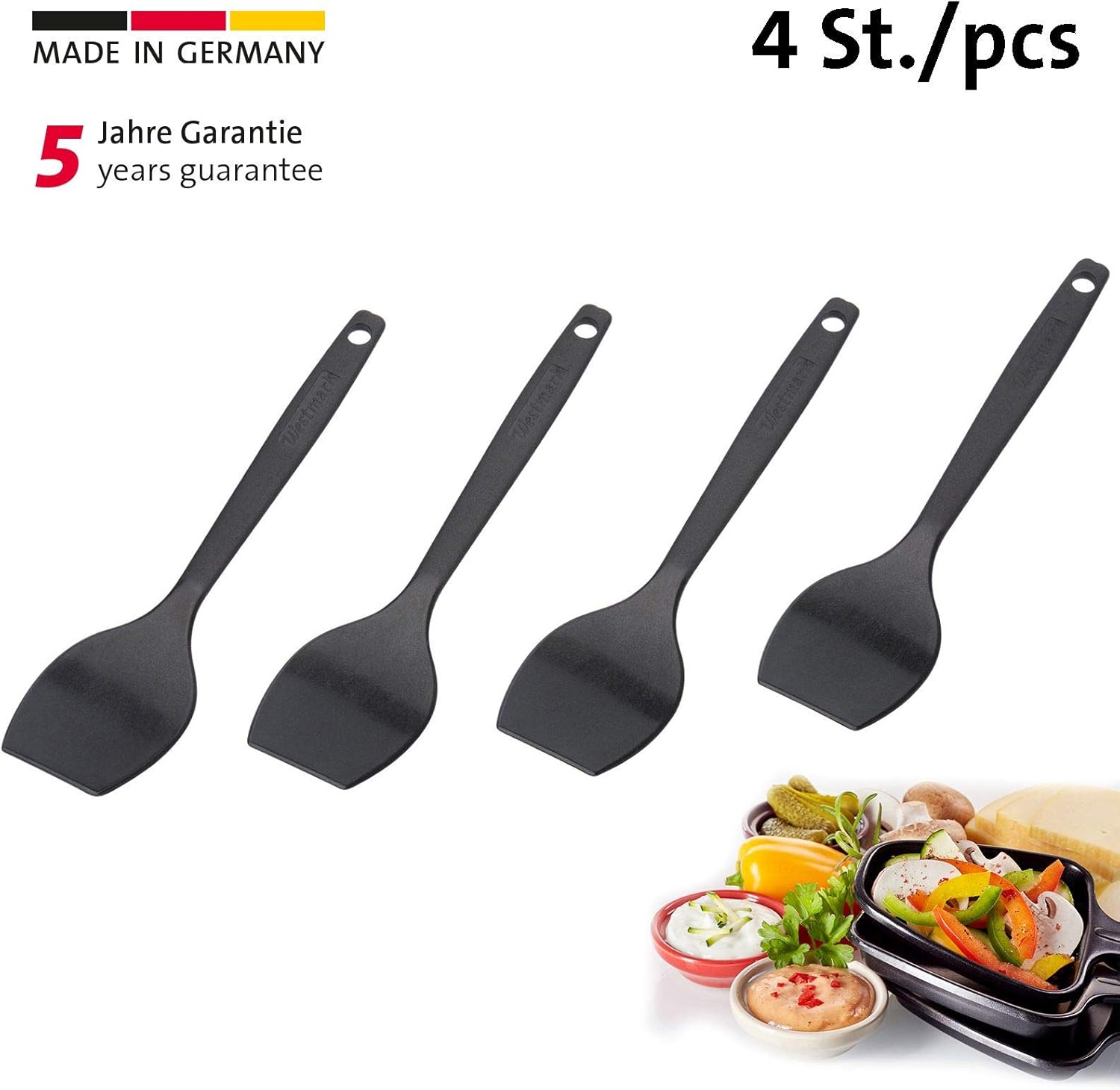 Small Raclette Westmark Raclette Scrapers Set - 4 Piece Gourmetta ...