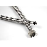 FLEXIBLE MONOBLOC TAP TAIL CONNECTOR COMPRESSION M8 x 15MM x 500MM ...