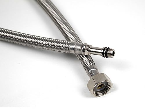 Flexible Hose Pipe Tap Tails for Monobloc Basin Or Kitchen Taps 400mm ...