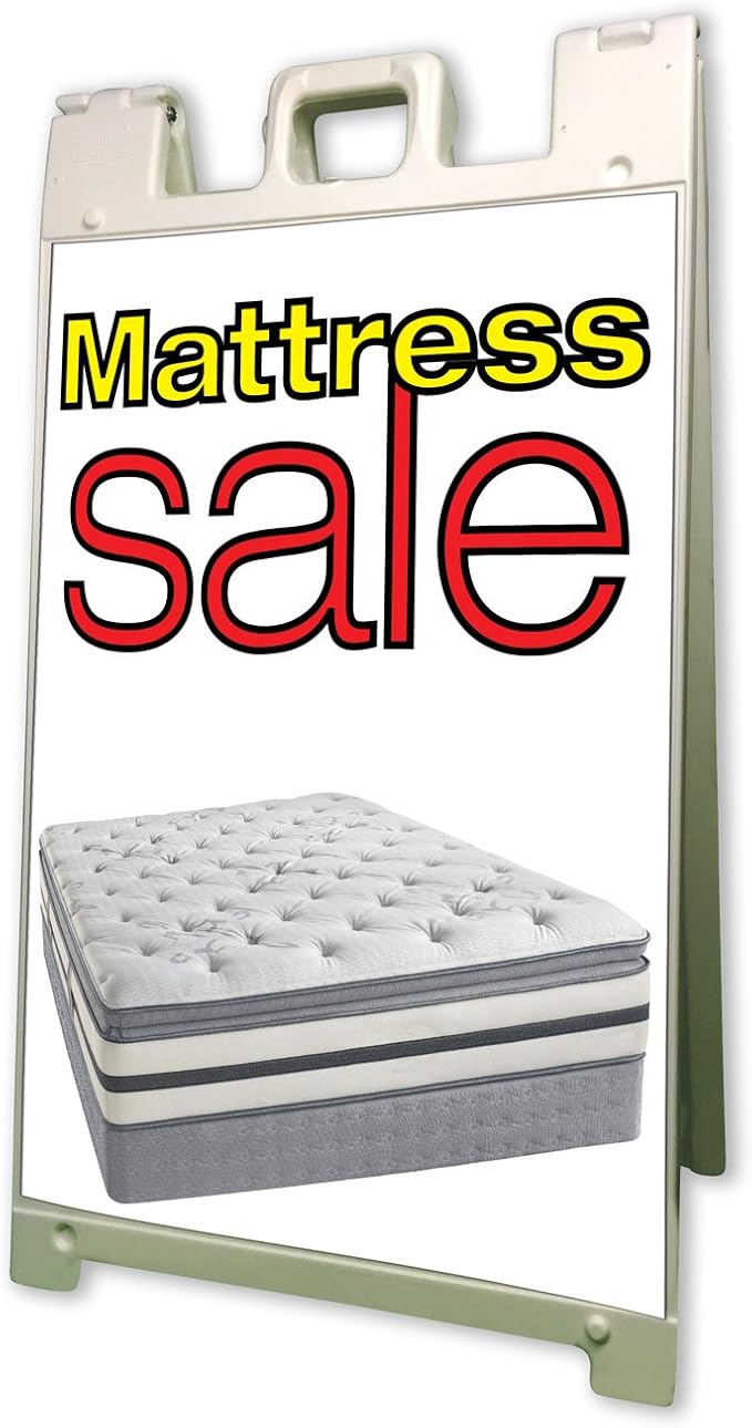 Amazon.com : Mattress Sale Sidewalk A Frame 24"x36" Outdoor Vinyl ...