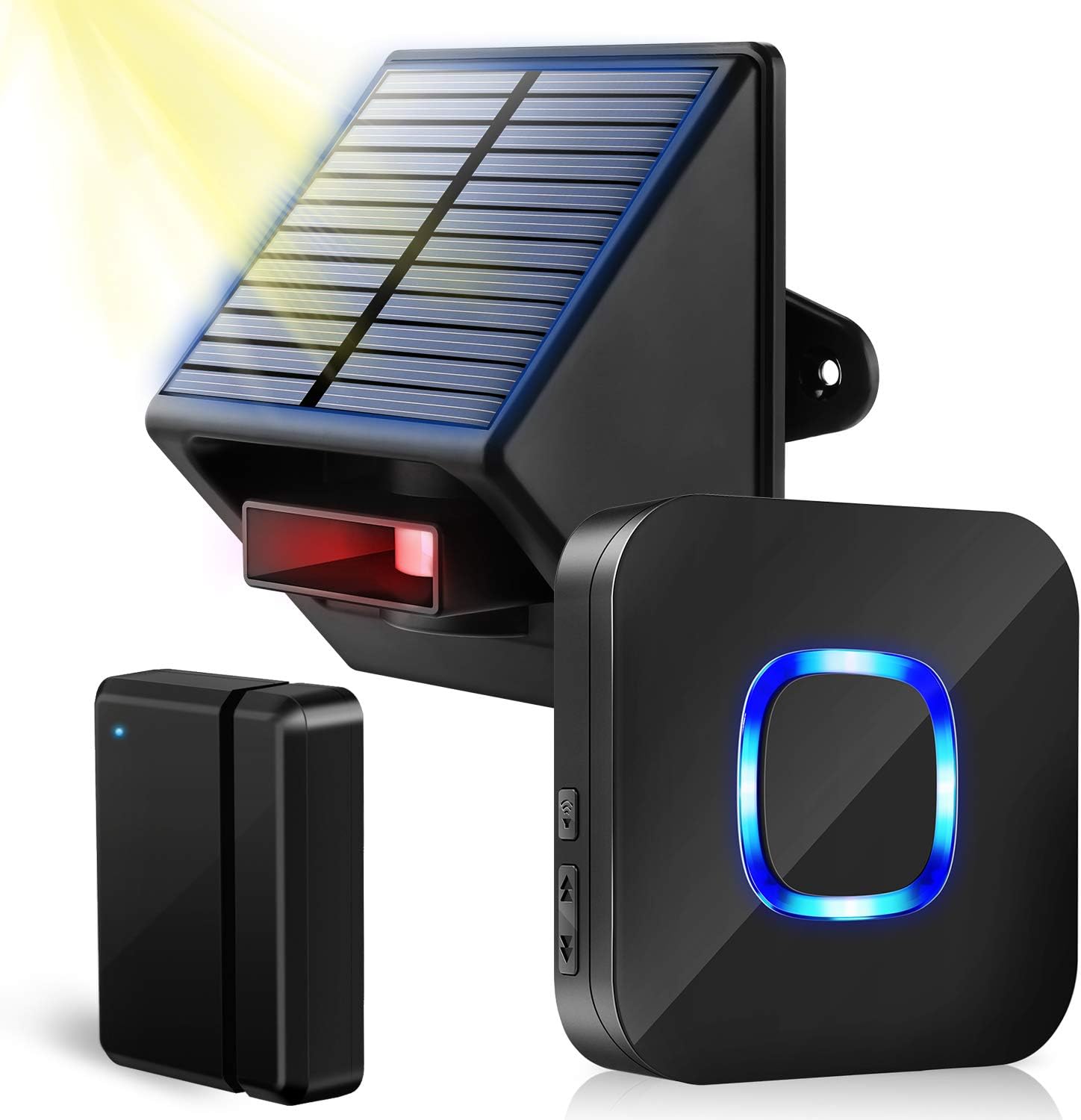 Amazon.com : Solar Driveway Alarm Door Chime - Wireless Door Sensor ...
