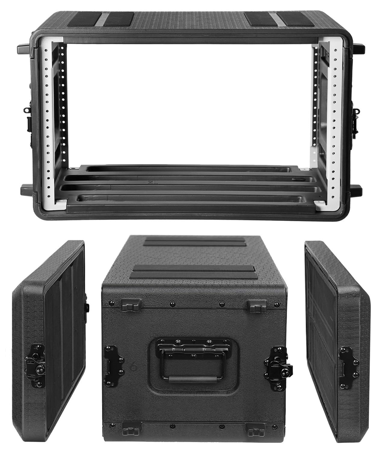 Diandian 6U Rack Case Shallow 12" Depth, 19" Rackmount Flight Case ...