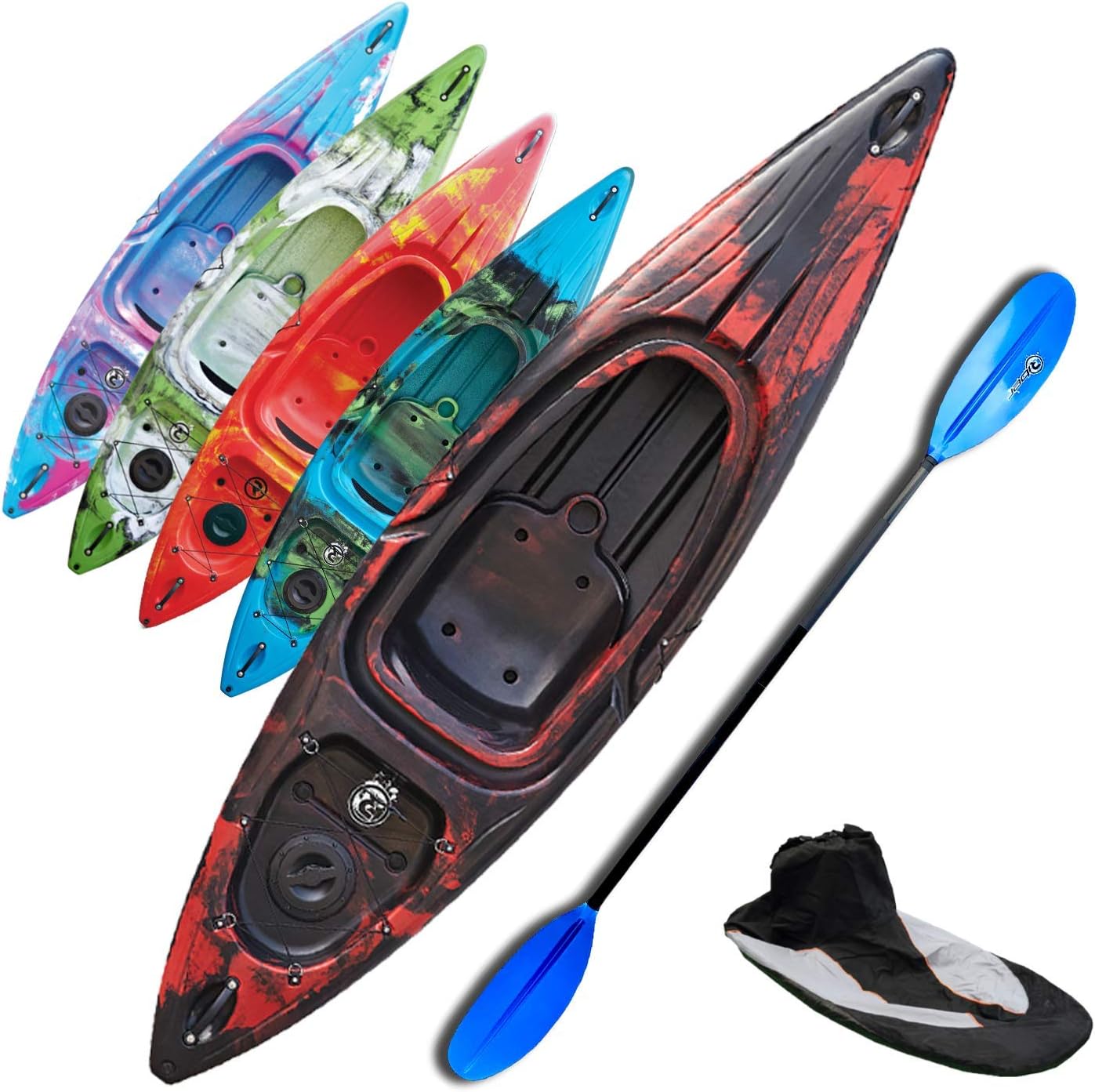 Riber One Person Sit In Kayak Deluxe Starter Pack - Ideal for Beginners ...