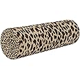 Amazon.com: GUIJI Leopard Print Bolster Pillow, Round Pillow for Bed ...