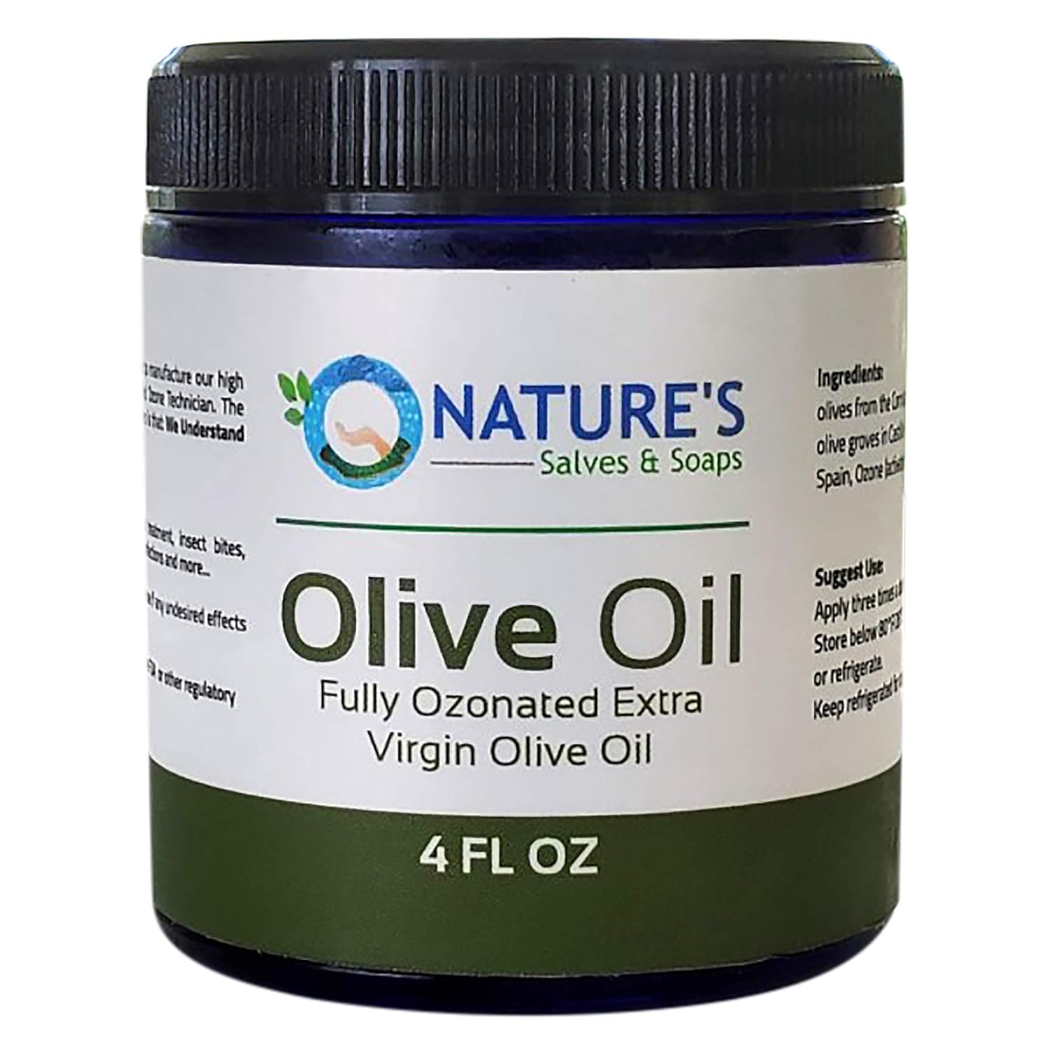 Amazon.com : Nature's Salves and Soaps Fully Ozonated 100% Organic Cold ...