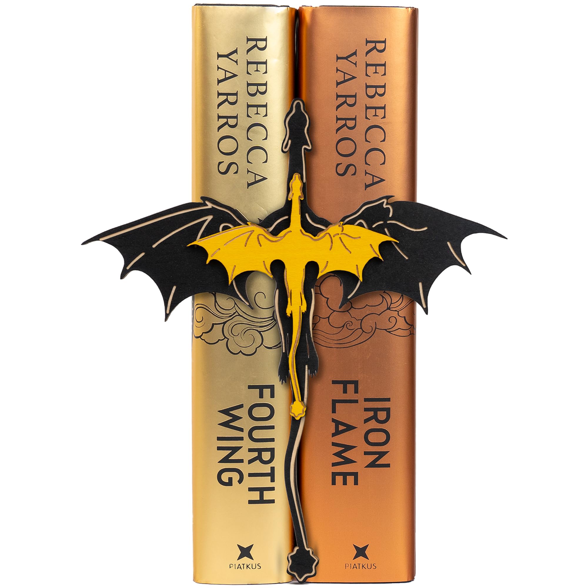Fourth Wing Merch Dragon Bookshelf Decor (Big Size 8x7"), Wooden 4th ...