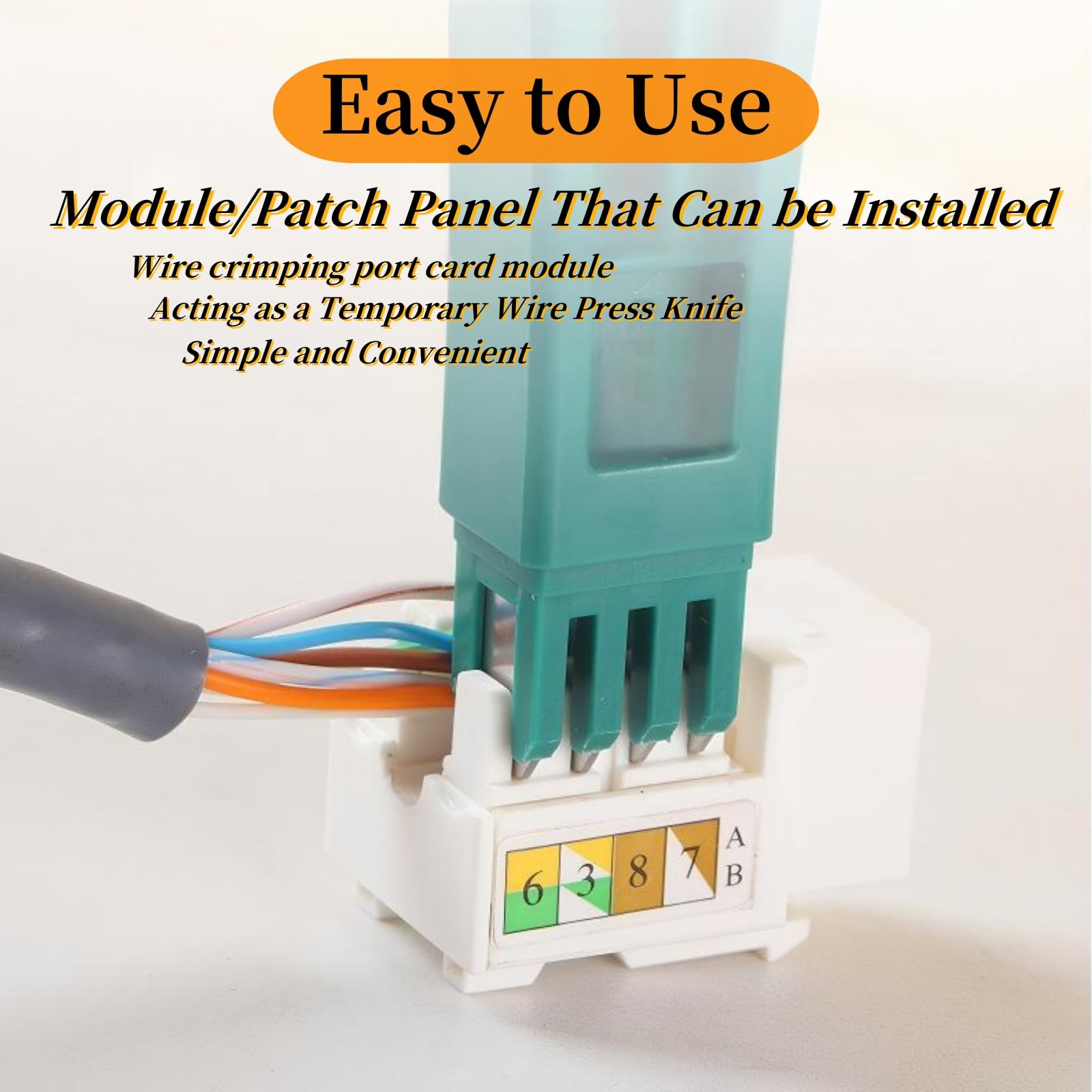 110 Punch Down Tool With 110 Blade - Ethernet Jack Tool For Cat8/Cat7 ...