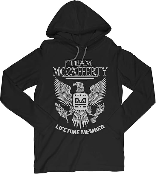 Amazon.com: Team Mccafferty Lifetime Member Family Surname Long Sleeve ...