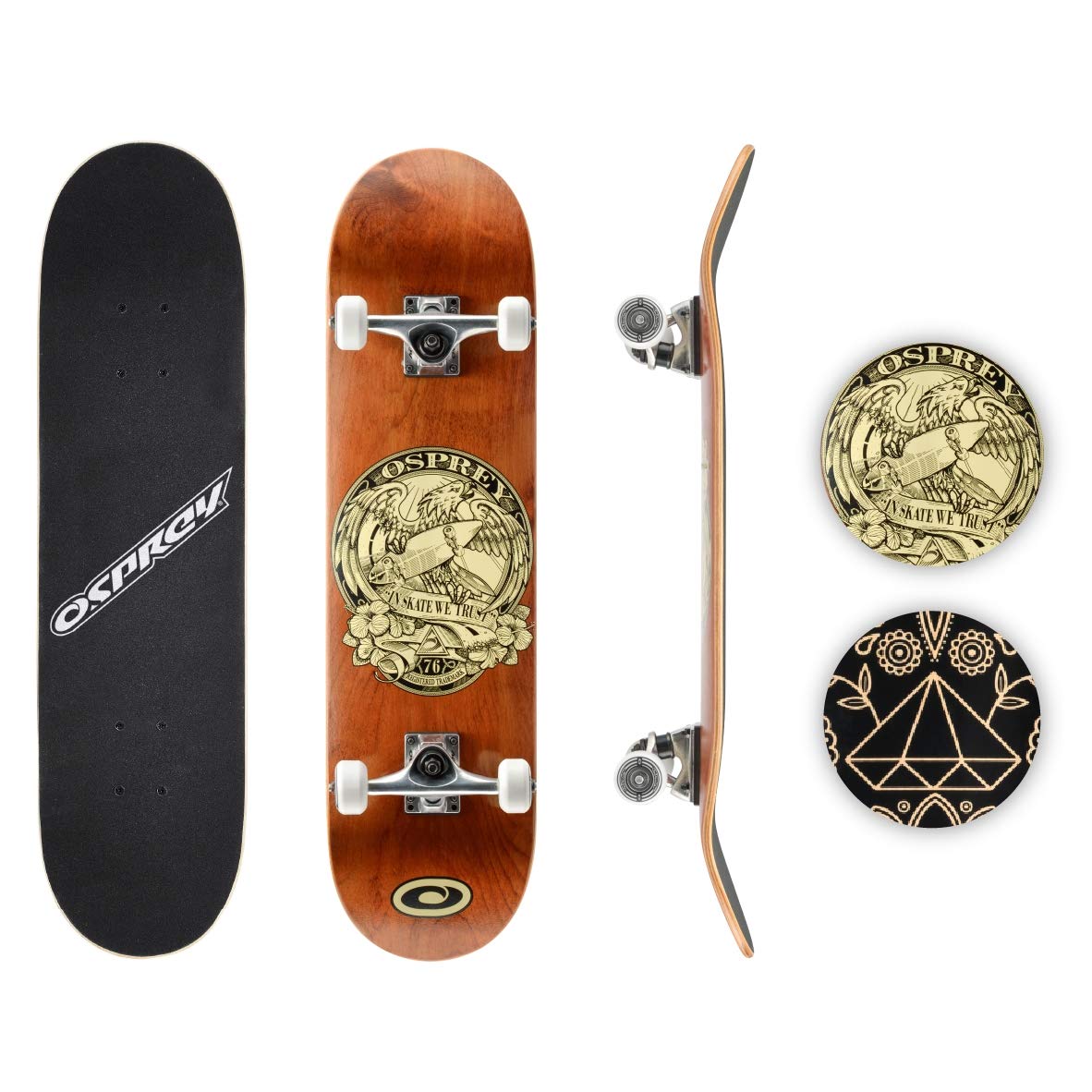 Mua Osprey Skateboards for Beginners, 31 x 8 Inch Adult Skateboard with ...