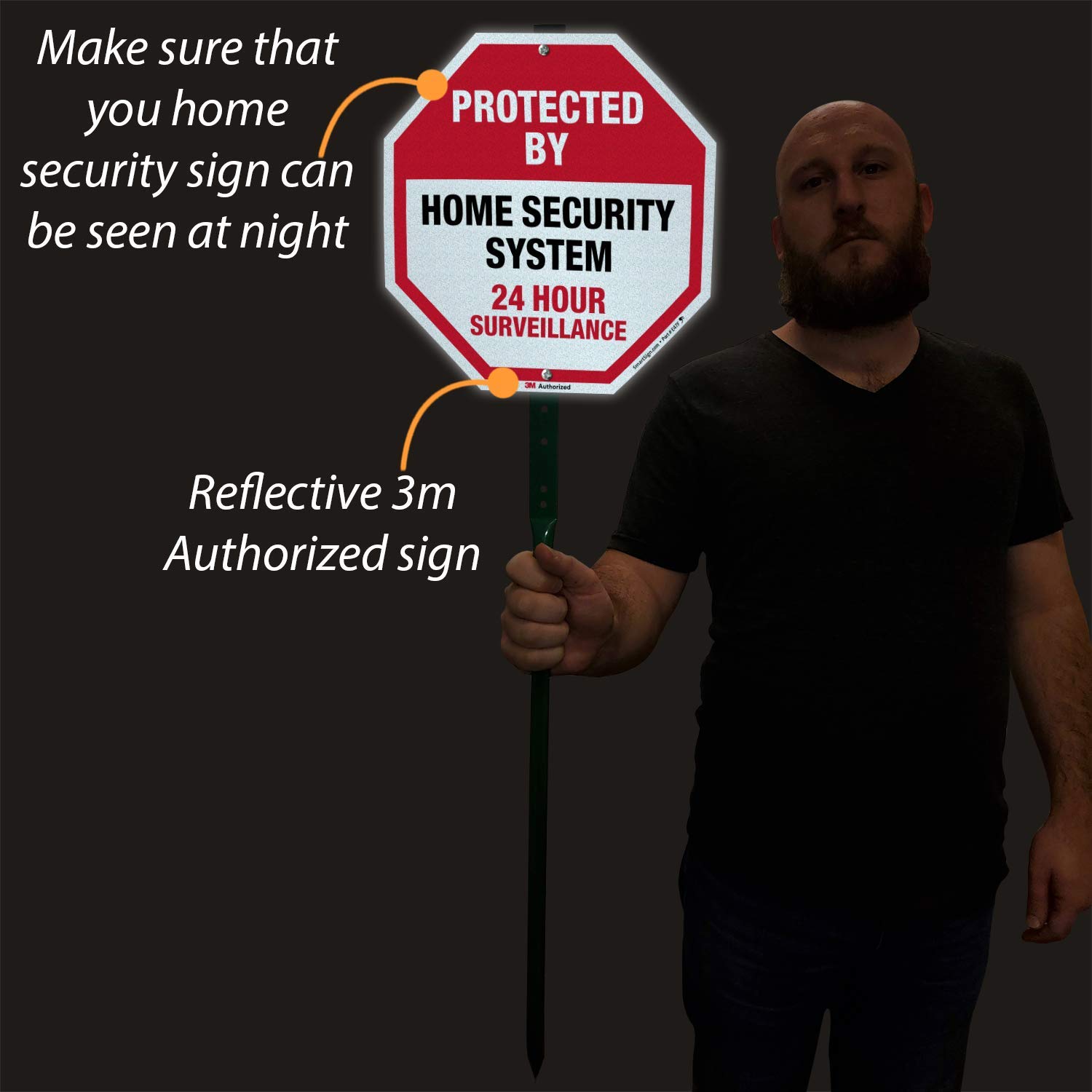 Mua SmartSign 10" x 10" 'Protected By Home Security System 24 Hour ...