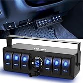 Amazon.com: Nilight 4 Gang Rocker Switch Box 12V SPST ON Off Switch QC ...