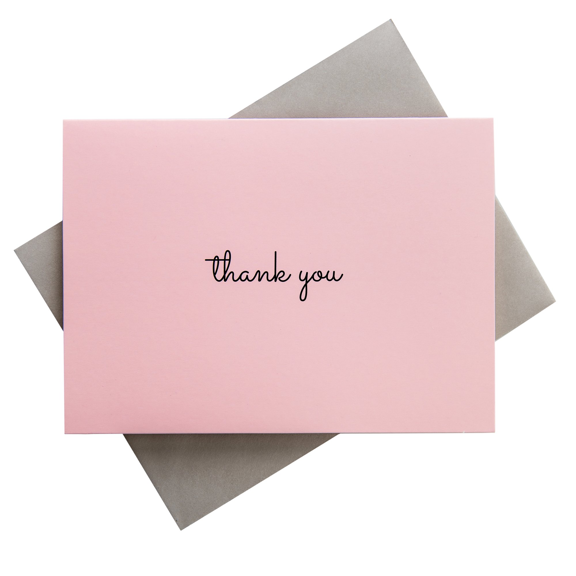 Pink Thank You Cards Multipack Box Of 50 Cards With Envelopes Blank 
