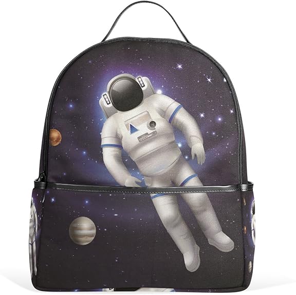 Astronaut In Space Starry Sky Backpack for Women Girls kids Small ...