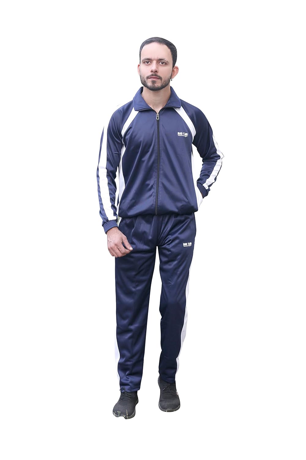 Buy Big TAG Quality Super Poly Tracksuit Blue/White (Size-38) at Amazon.in