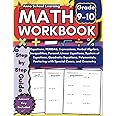 Amazon.com: Math Workbook Grade 9-10: with Algebra, Linear, Quadratic ...
