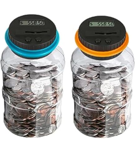 Canadian Dollar Counting Coin Bank With LCD Display For Kids Digital ...