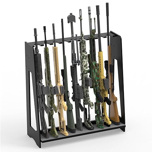 Semohop Gun Racks, Floor Gun Rack Indoor, Wooden Free Standing Rifle ...