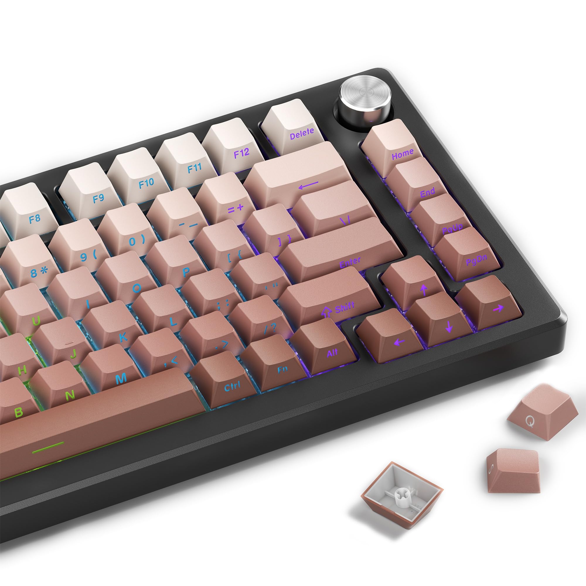 Mua Hkfos Gradient Side Print Keycaps Blush, Double Shot PBT Keycaps 75 ...