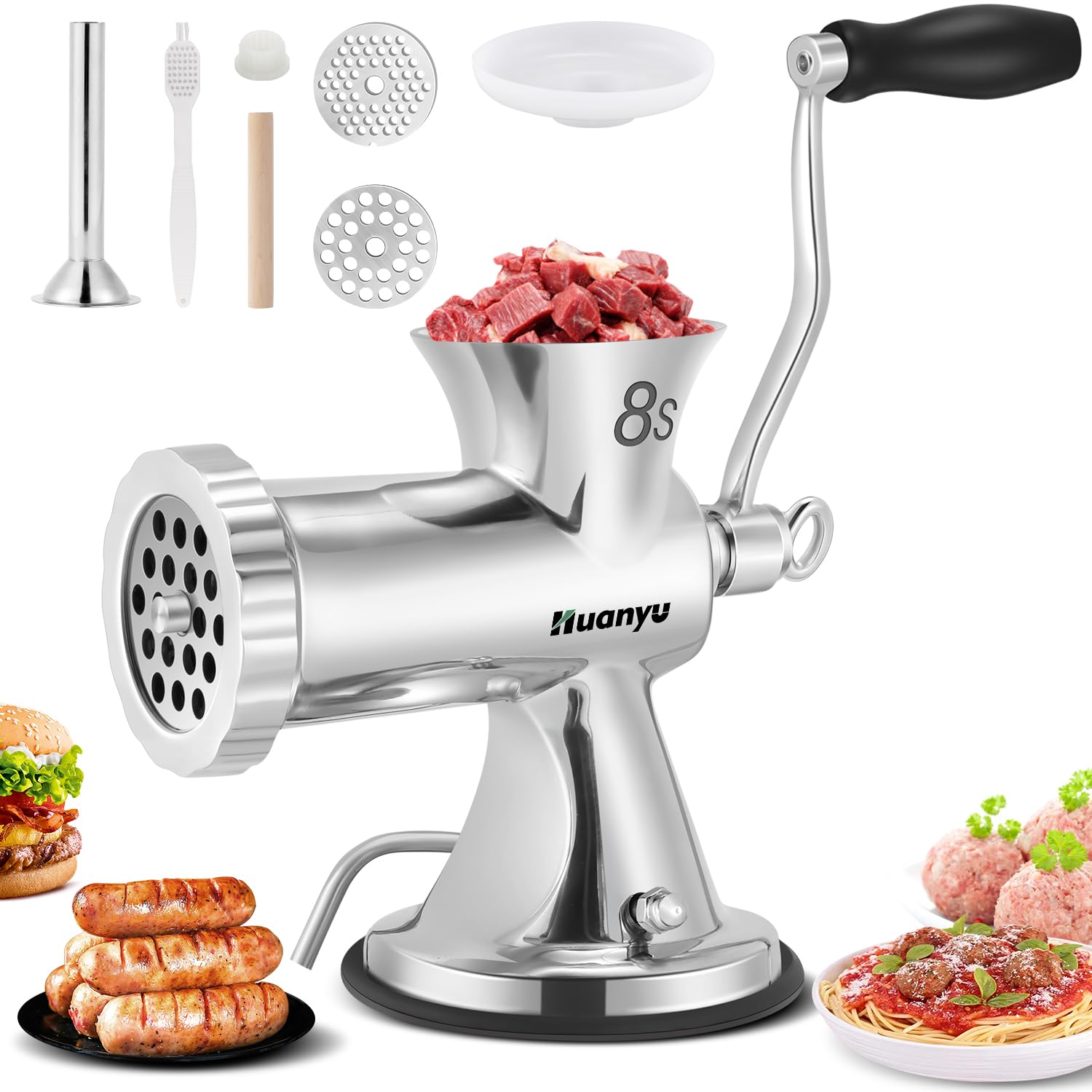 Mua Huanyu Manual Meat Grinder Sausage Stuffer Filler Hand Crank Mincer ...