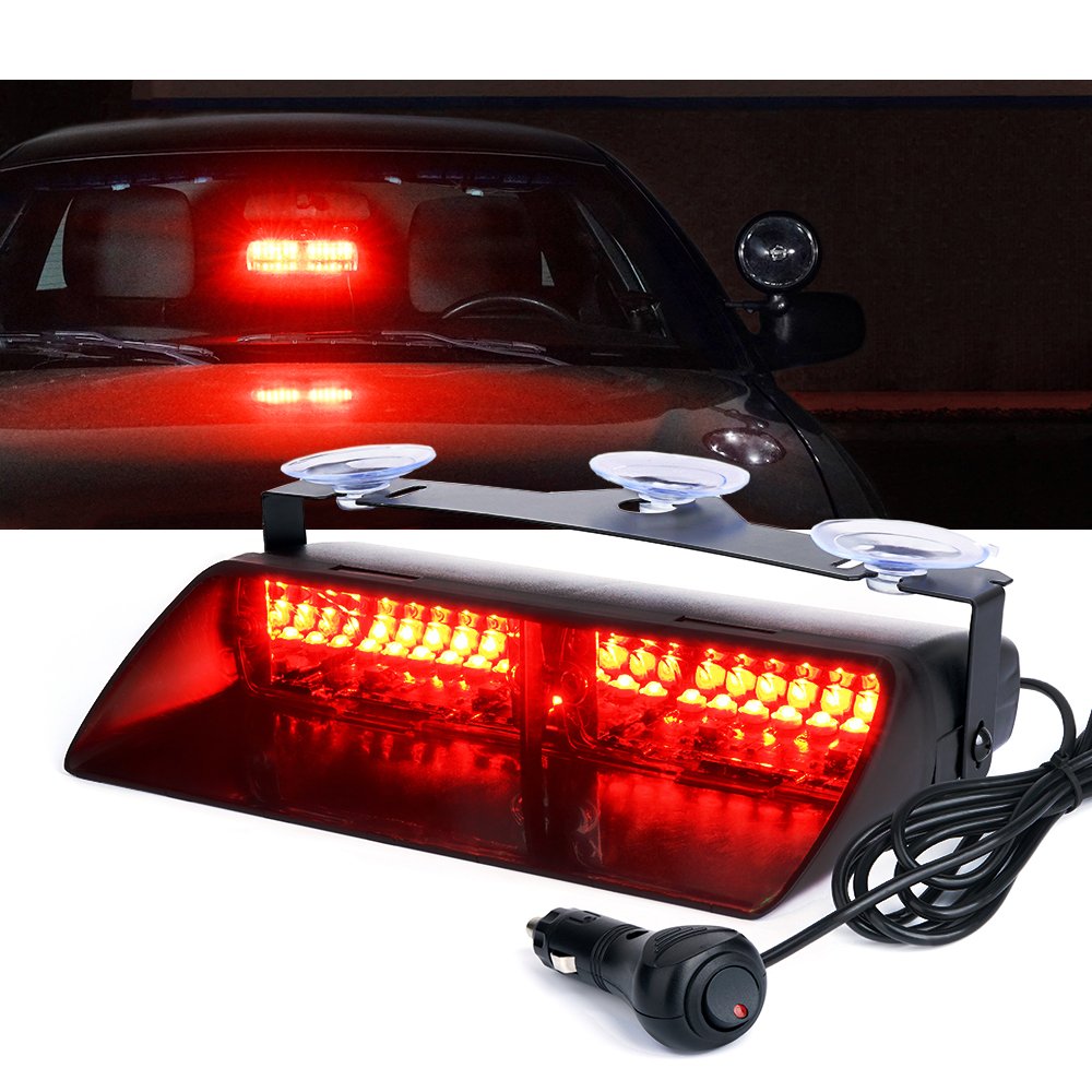 Mua Xprite Red LED Emergency Hazard Warning Strobe Lights, Interior ...