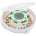 Live Fine 28-Day Automatic Pill Dispenser with Upgraded LCD Display, Key Lock, Sound & Light for ...