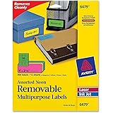 Amazon.com : Avery Removable Print or Write Color Coding Labels, 1 x 3 ...