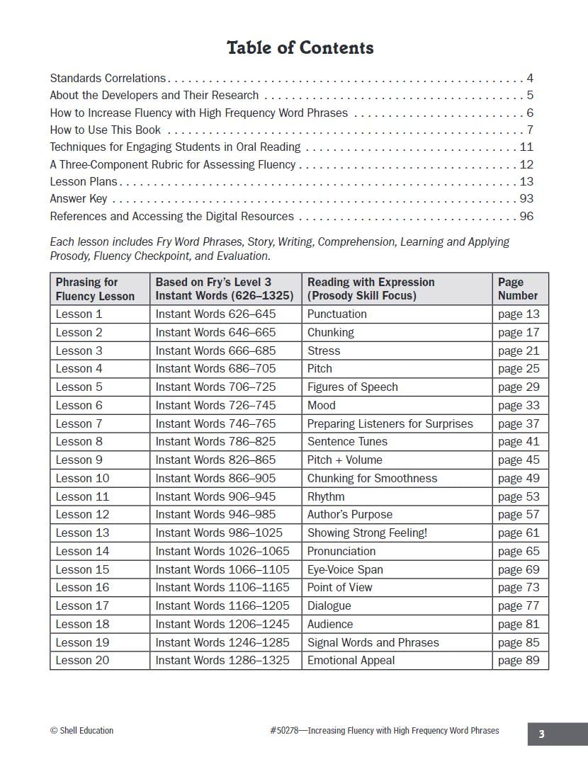 Mua Increasing Fluency with High Frequency Word Phrases Grade 3 ...