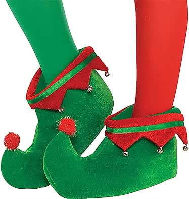 Amazon.com: 4E's Novelty Elf Shoes for Adults Men & Women, Plush Fabric ...