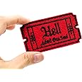Amazon.com: Hell Admit One Soul 666 Ticket Embroidered Iron On Patch