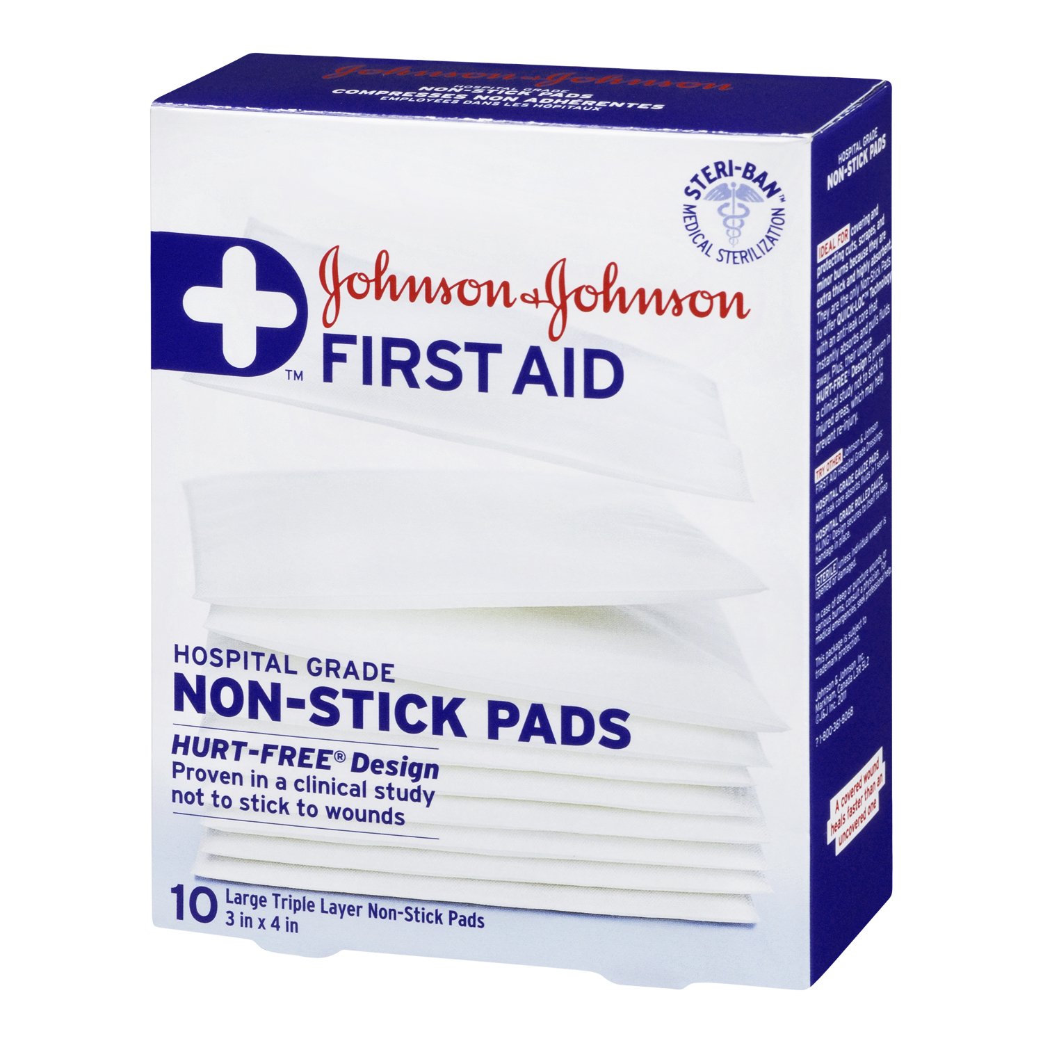 Johnson's First Aid Non Stick Easy Release Pad, 7.5 cm by 10 cm - Pro ...